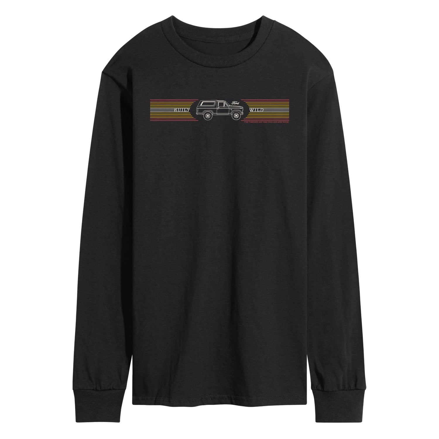 Ford - Bronco Xlt Built Wild - Men's Long Sleeve Graphic T-Shirt ...