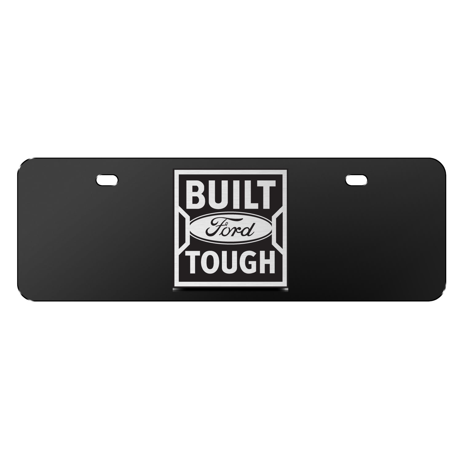 Ford Built Ford Tough 3D Logo 12" x 4.25" European Look Black Half-Size ...