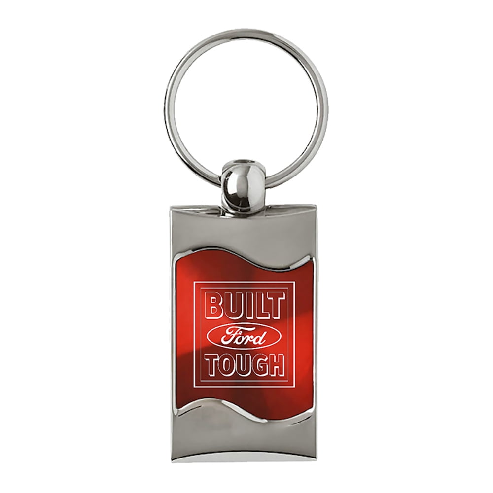 Ford Built Tough Keychain & Keyring - Red Wave - Walmart.com