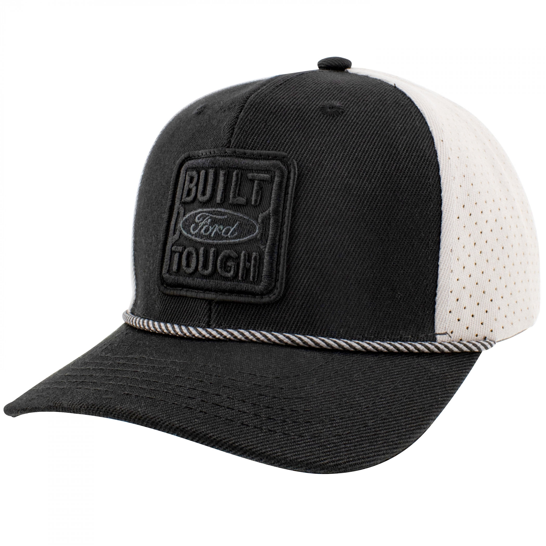 Ford Built Tough Logo Black on Black Rope Hat - Walmart.com