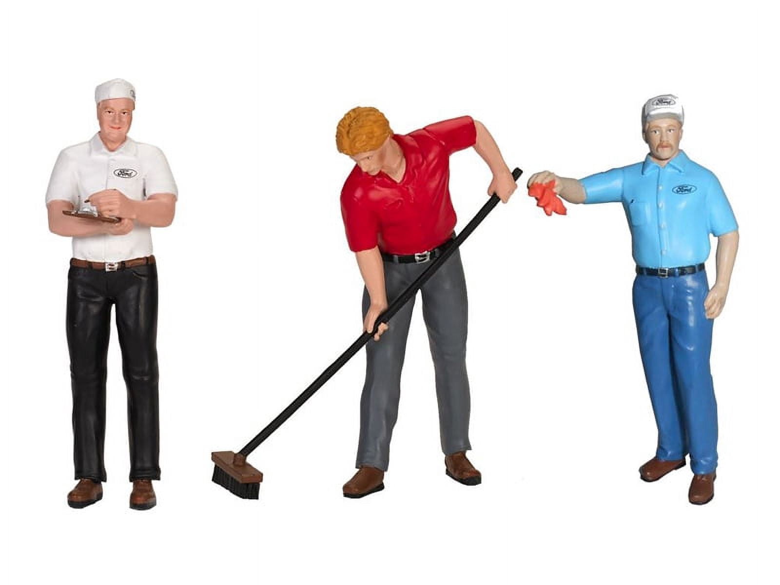Ford Cervice Center (1965) 3 Piece Figure Set 1/18 by Motorhead ...