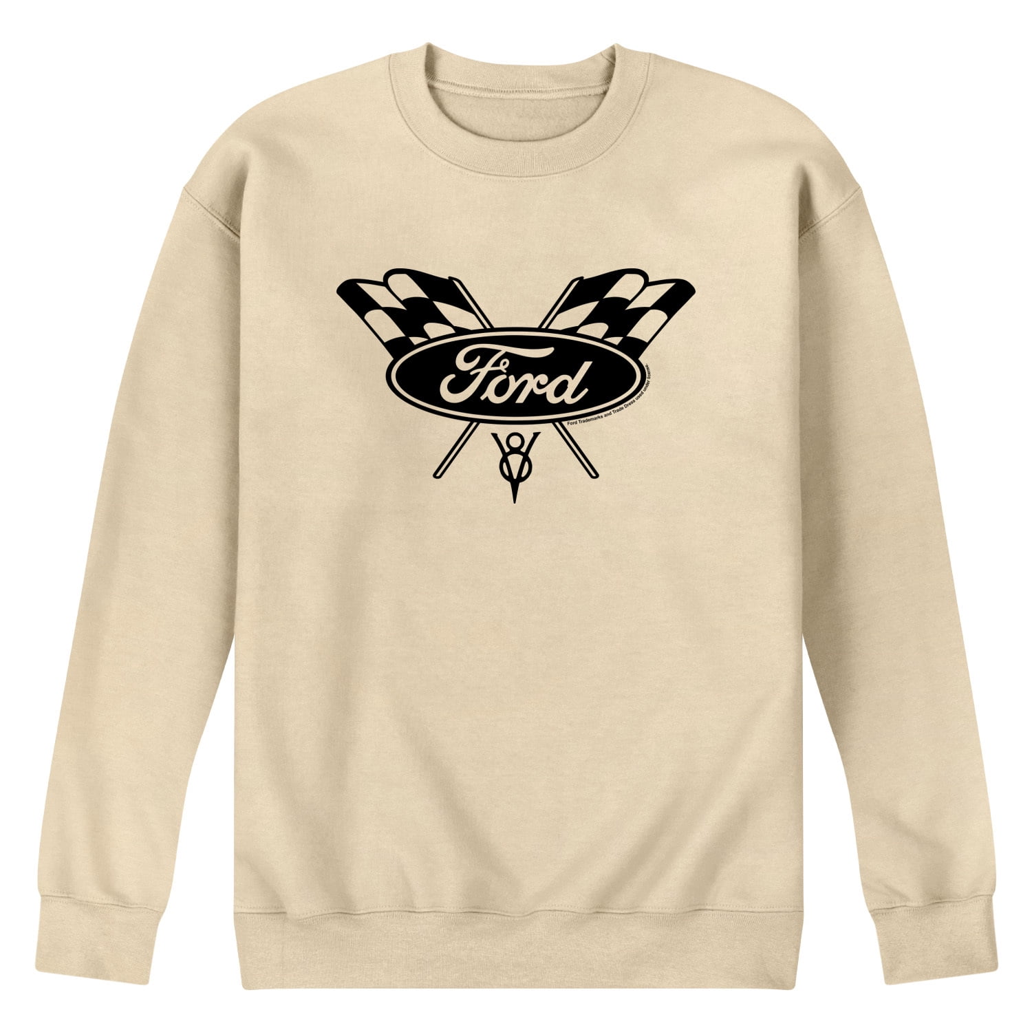 Ford - Checker Flag Logo - Men's Crew Fleece Sweatshirt - Walmart.com