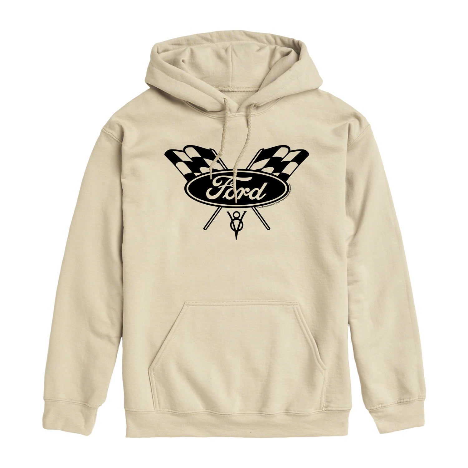 Ford - Checker Flag Logo - Men's Fleece Hoodie Sweatshirt - Walmart.com