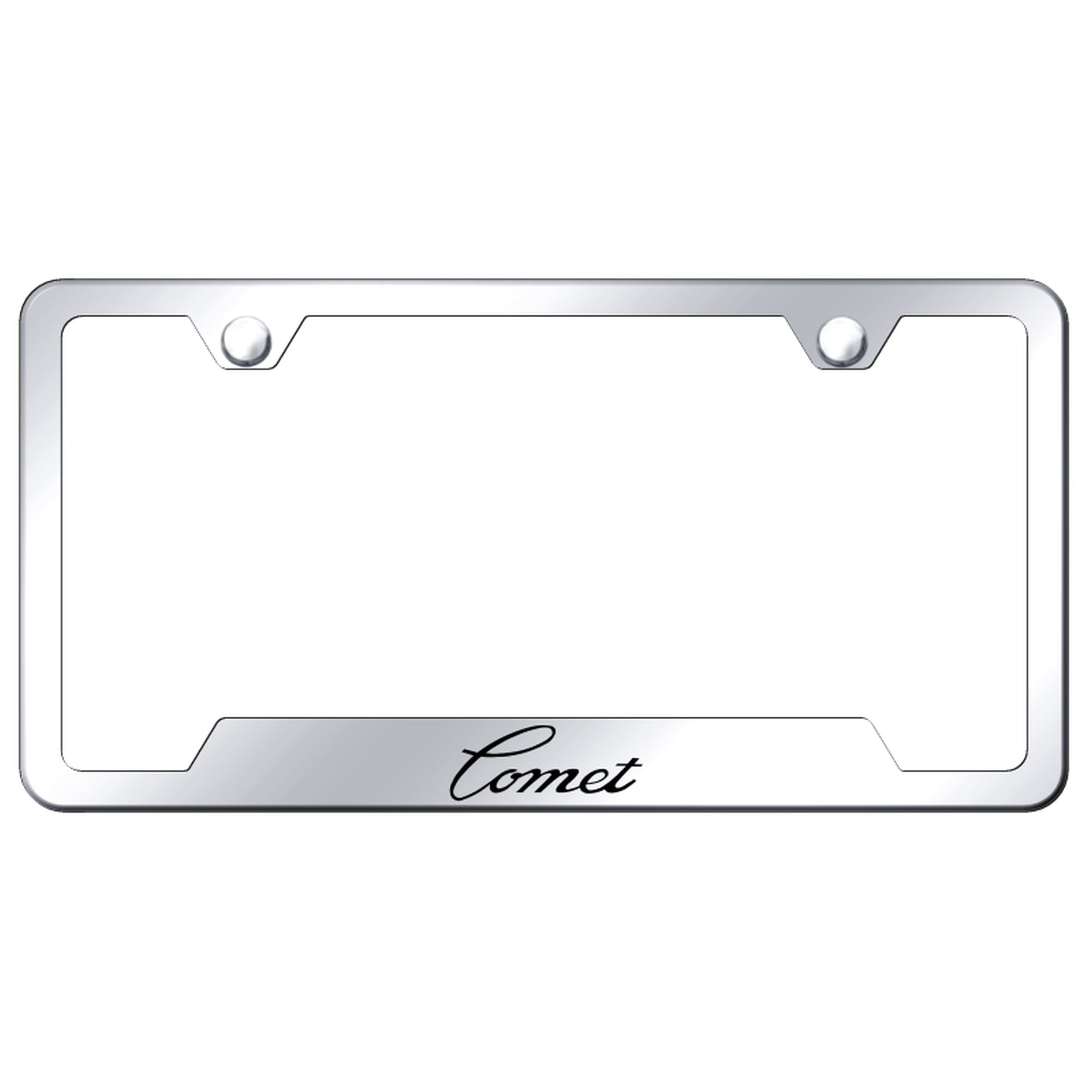 Ford Comet Laser Etched Logo Cut-Out License Plate Frame (Chrome ...