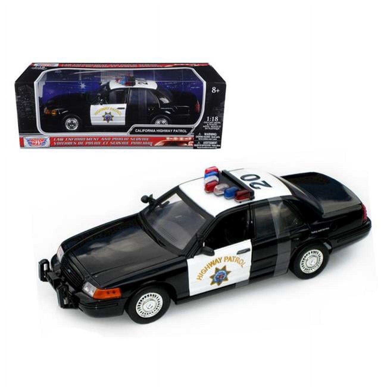 Ford Crown Victoria California Highway Patrol Car CHP Black/White 1/18 ...