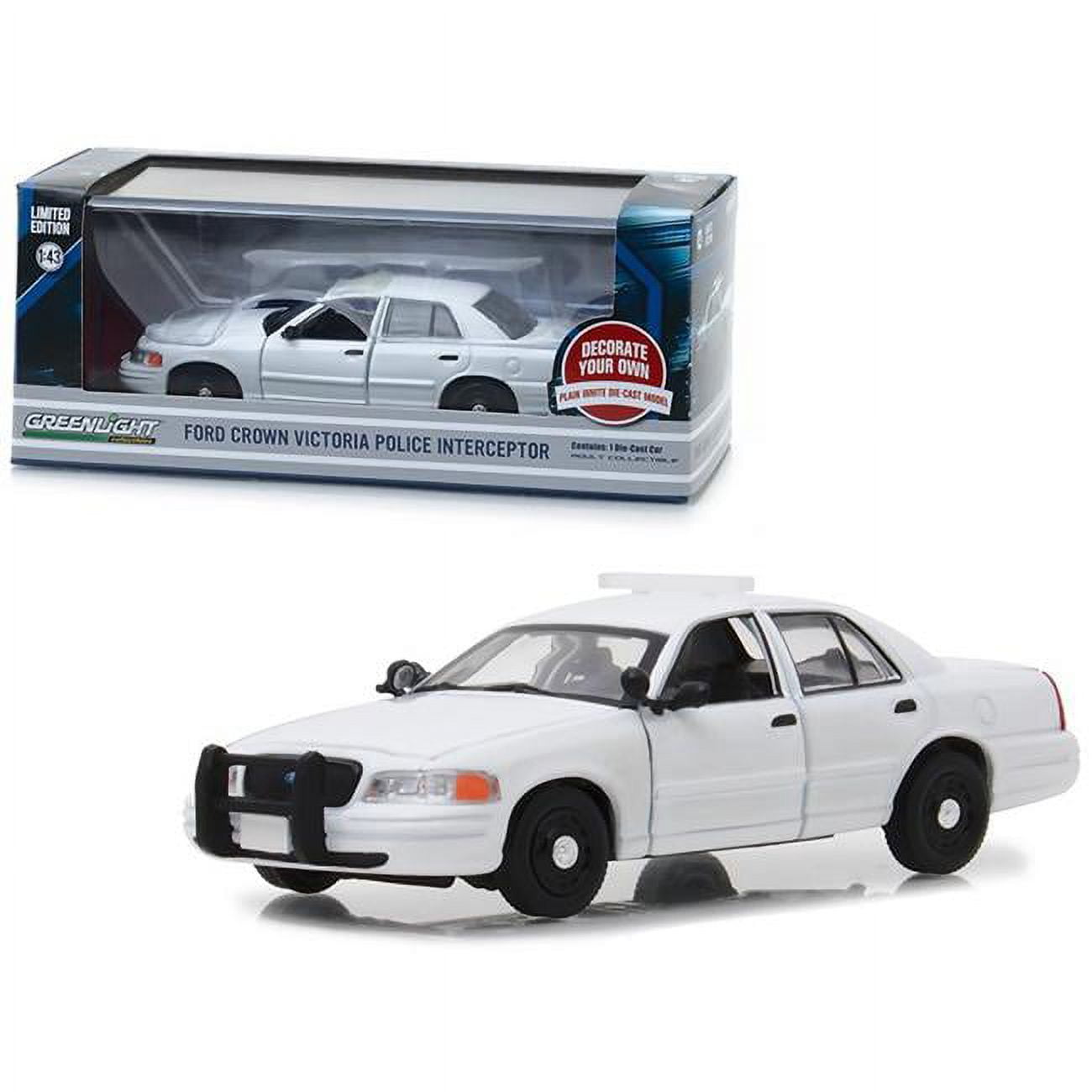 Ford Crown Victoria Police Interceptor Plain White 1/43 Diecast Model ...