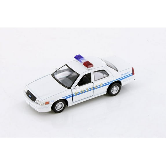 Ford Crown Victoria Police Interceptor, White - Kinsmart 5342D - 1/42 ...