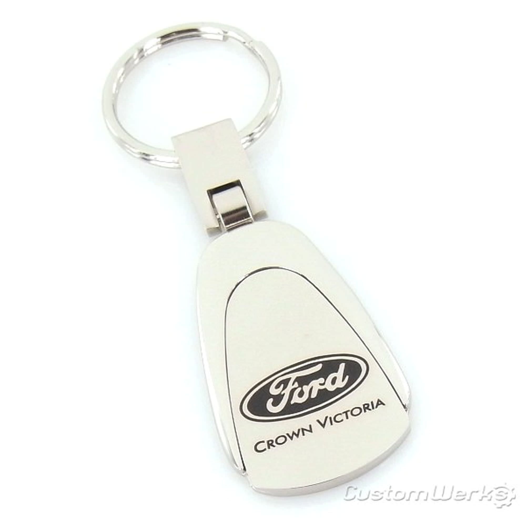 Ford Crown Victoria Tear Drop Keychain (Chrome) - Walmart.com