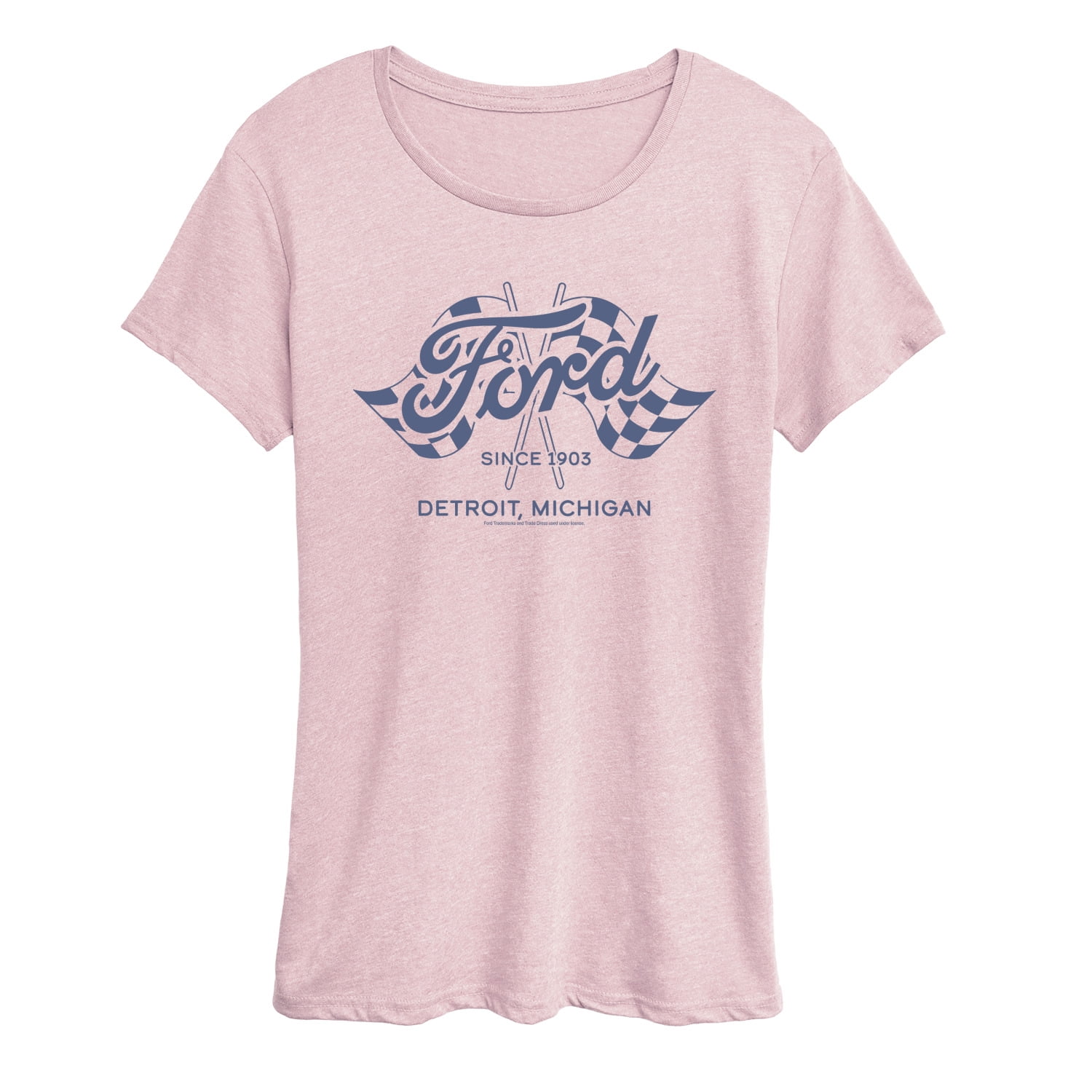 Ford - Detroit Flags - Women's Short Sleeve Graphic T-Shirt - Walmart.com