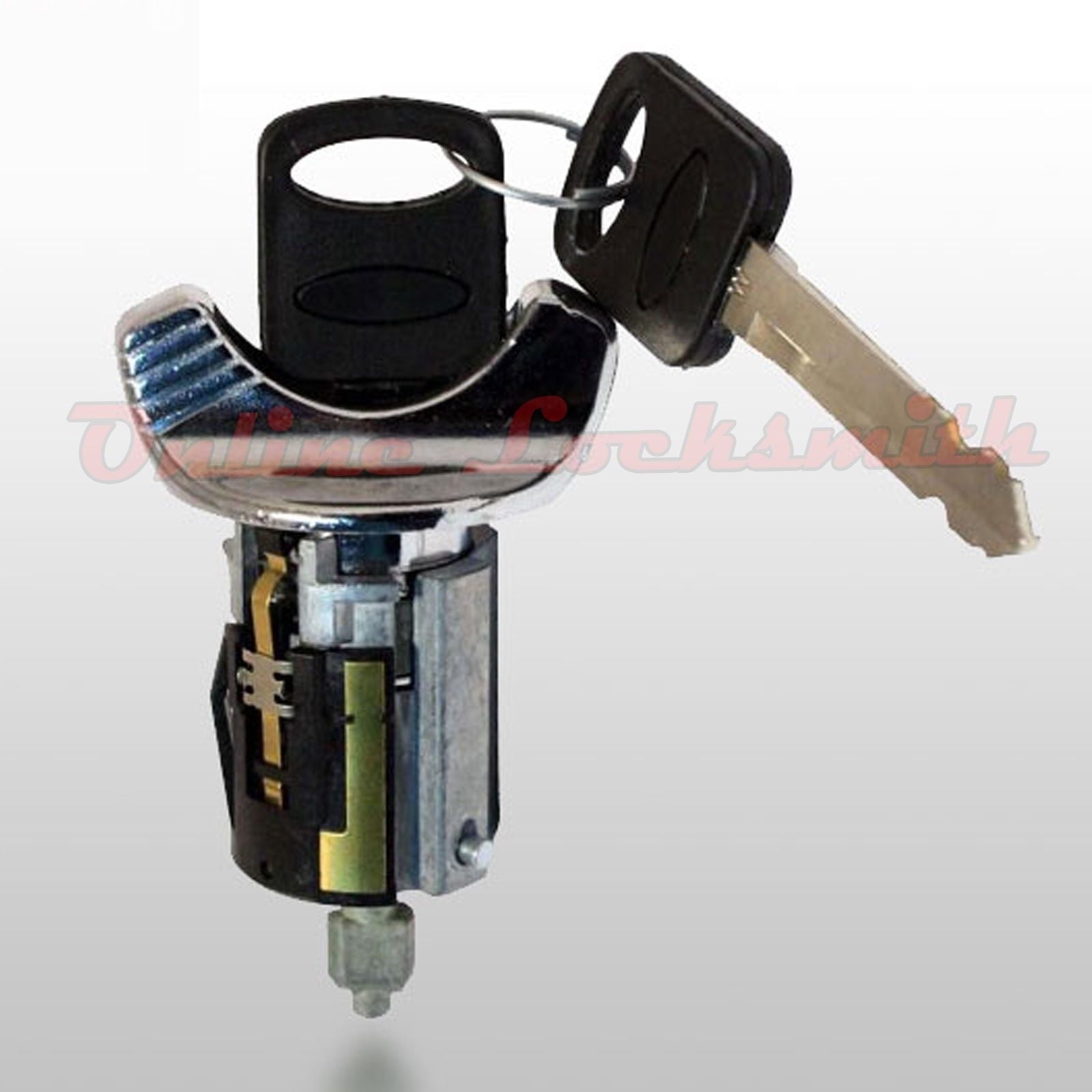 Ford E150/E250/E350 93-97 10-Cuts Coded Ignition Switch Cylinder w Two ...