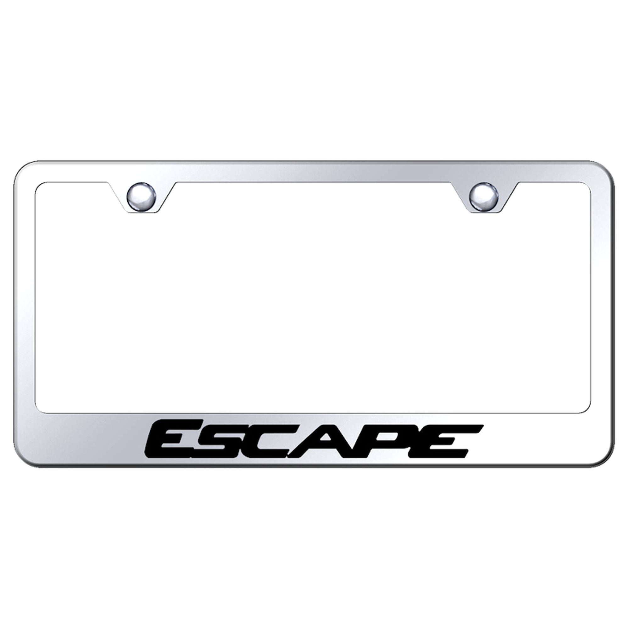 Ford Escape Laser Etched Logo Stainless Steel License Plate Frame ...