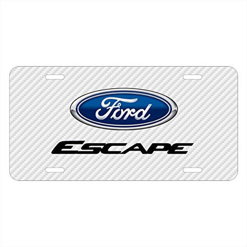 Ford Escape White Carbon Fiber Look Graphic Special Aluminum Metal ...