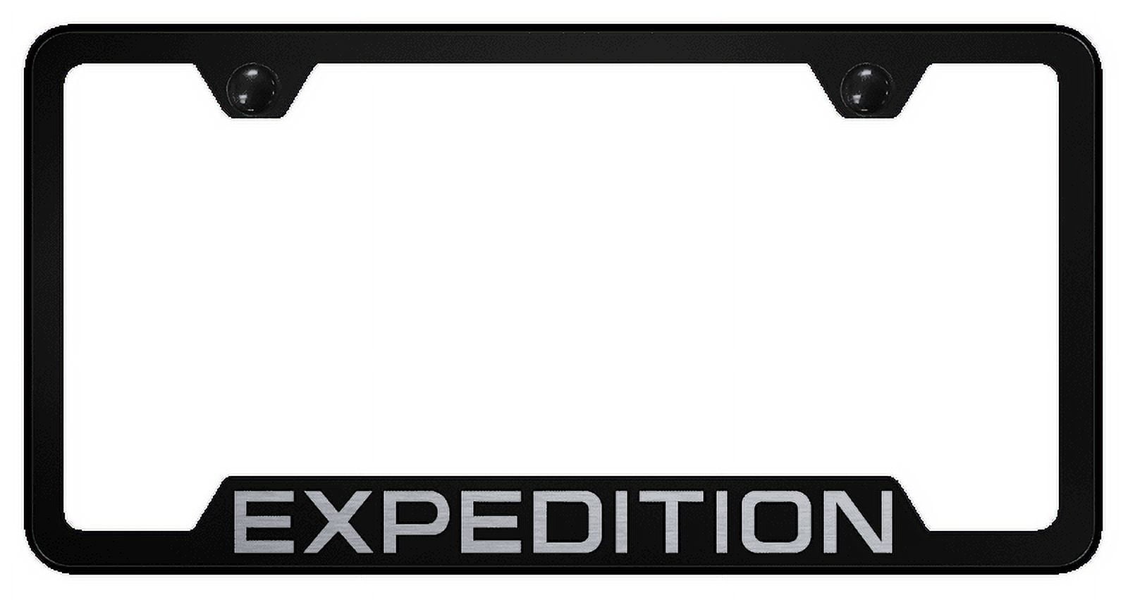 Ford Expedition Laser Etched Logo Cut-Out License Plate Frame (Black ...