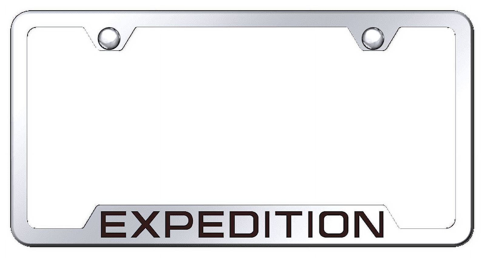 Ford Expedition Laser Etched Logo Cut-Out License Plate Frame (Chrome ...