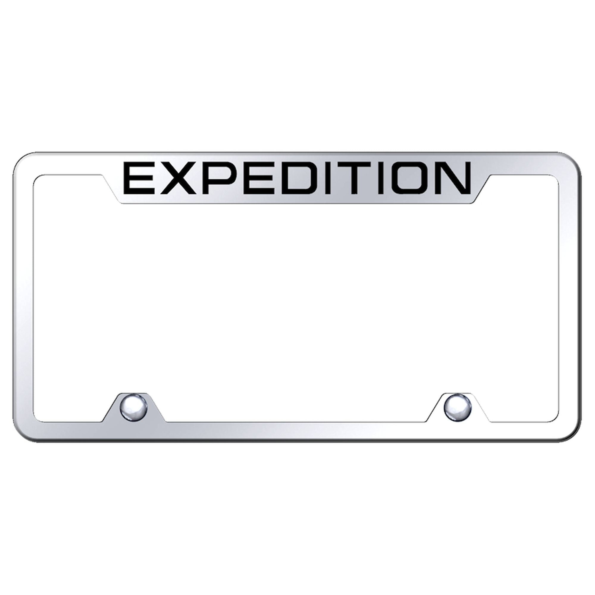 Ford Expedition Logo Stainless Steel Truck Cut-Out License Plate Frame ...