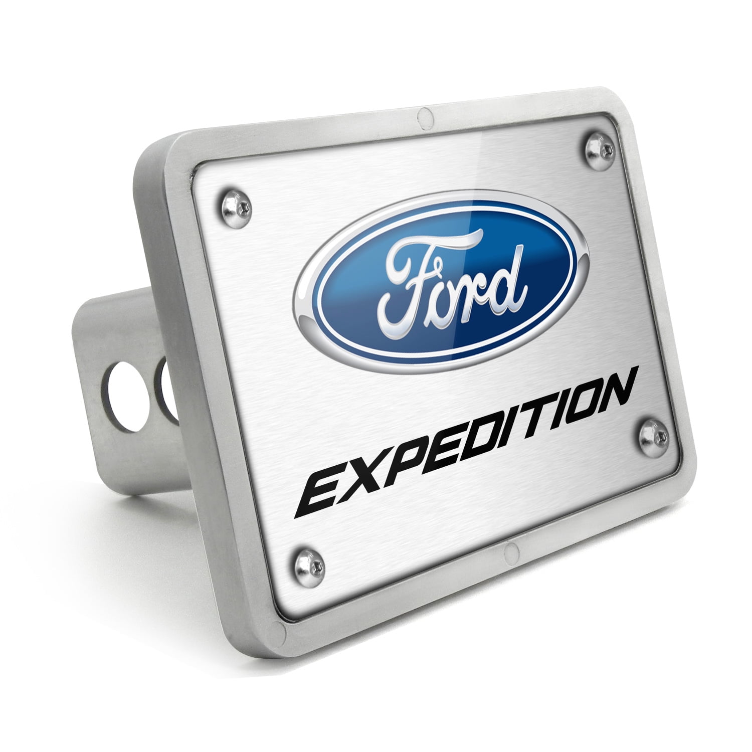 Ford Expedition UV Graphic Brushed Silver Billet Aluminum 2 inch Tow ...