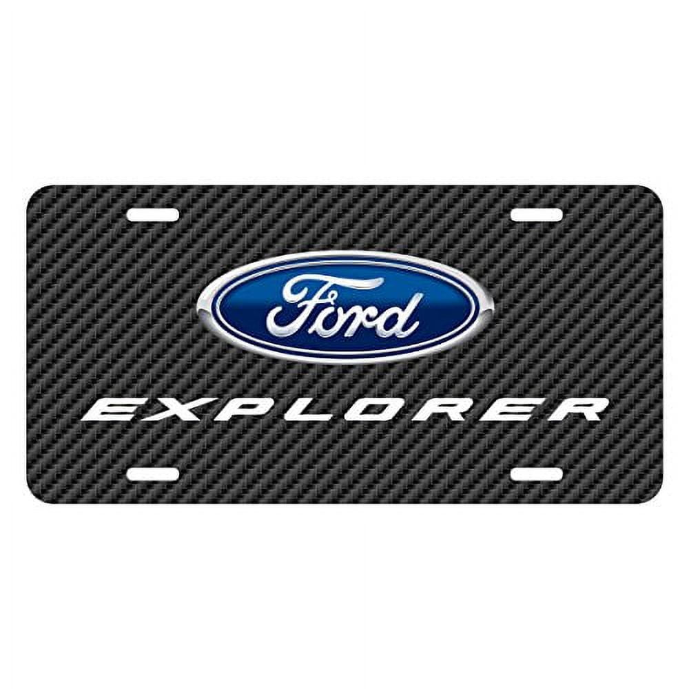 Ford Explorer Black Carbon Fiber Look Graphic Special Aluminum Metal ...