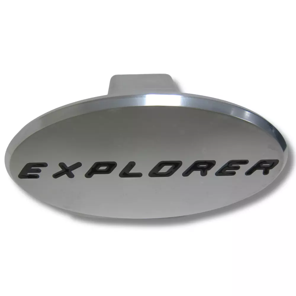 Ford Explorer Engraved Emblem Oval Chrome Tow Hitch Cover Official ...