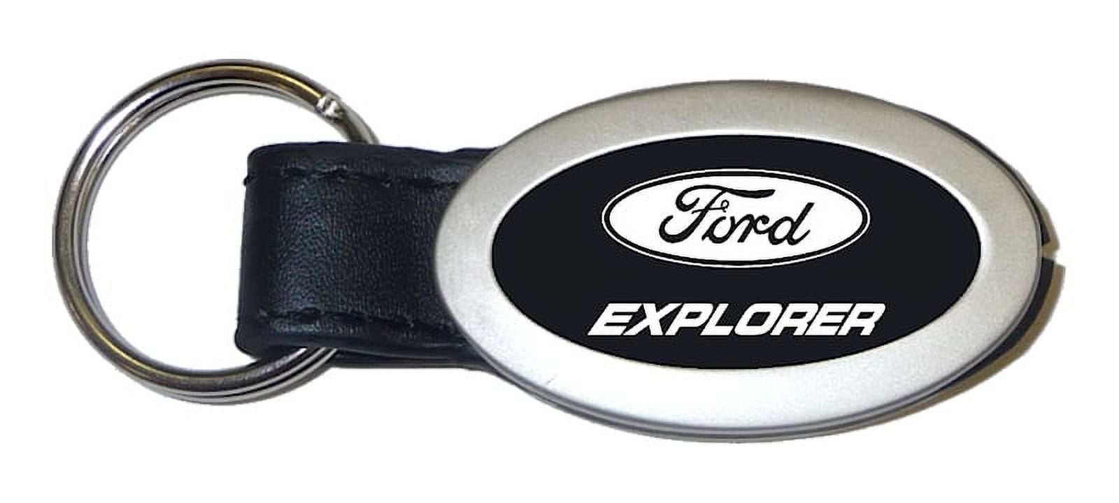 Ford Explorer Oval Leather Key Chain (Black) - Walmart.com