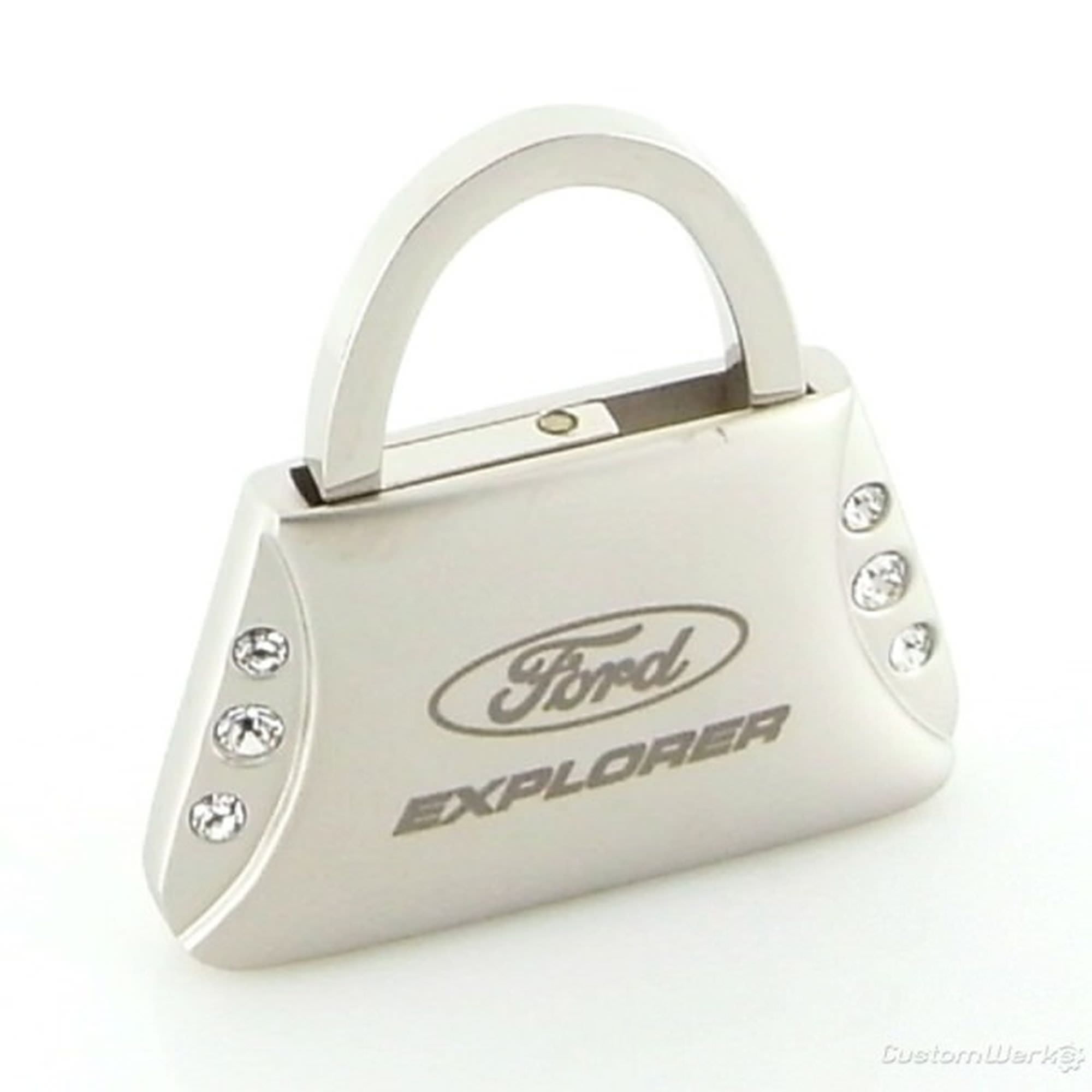 Ford Explorer Purse Shape Keychain (Chrome) - Walmart.com