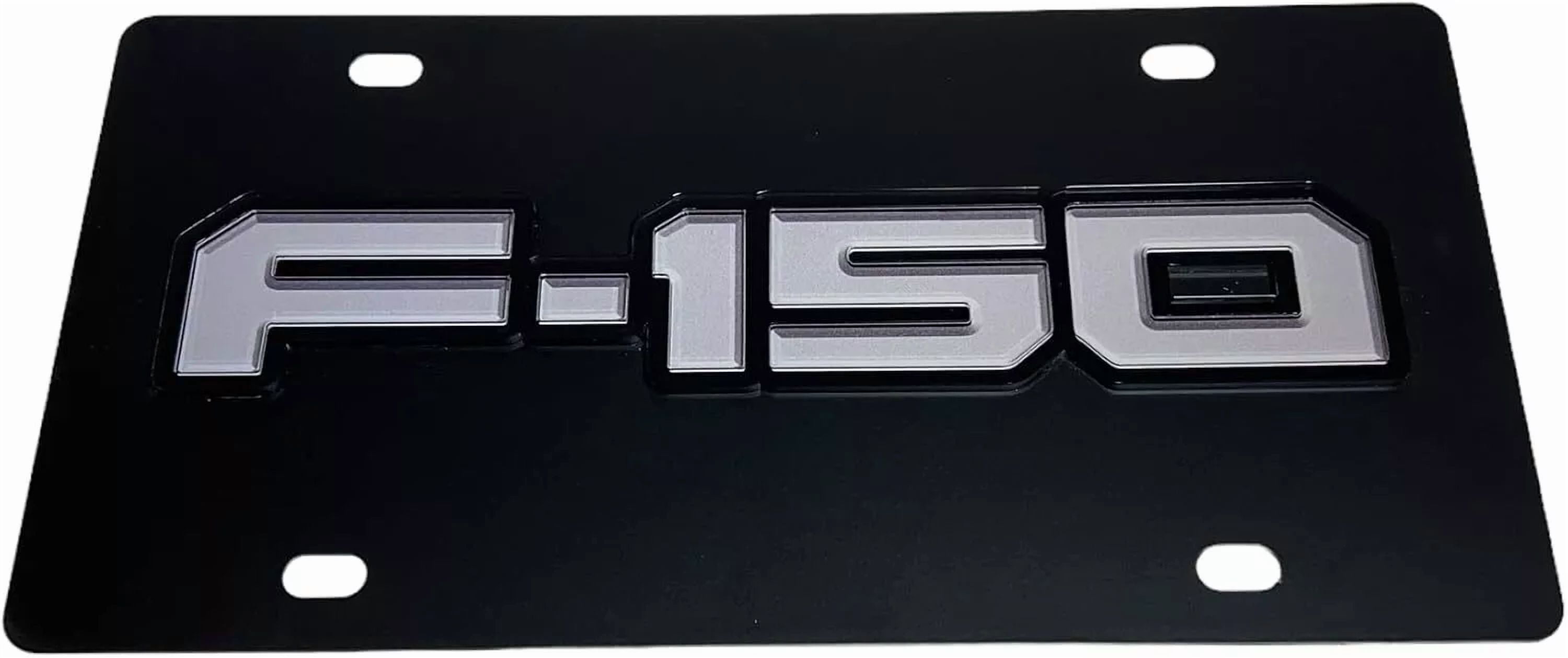 Ford F-150 3D Emblem Stealth Matte Black Carbon License Plate Official ...