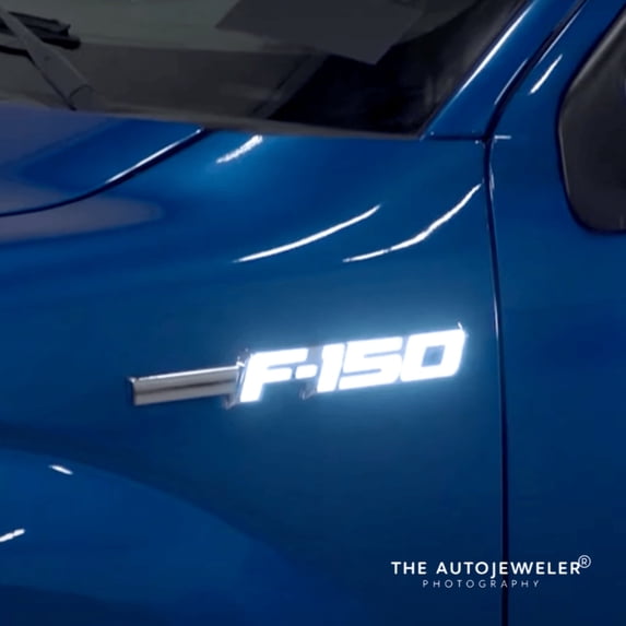 Ford F-150 LED Fender Emblem Kit (2009–2014) – Chrome Finish, White ...