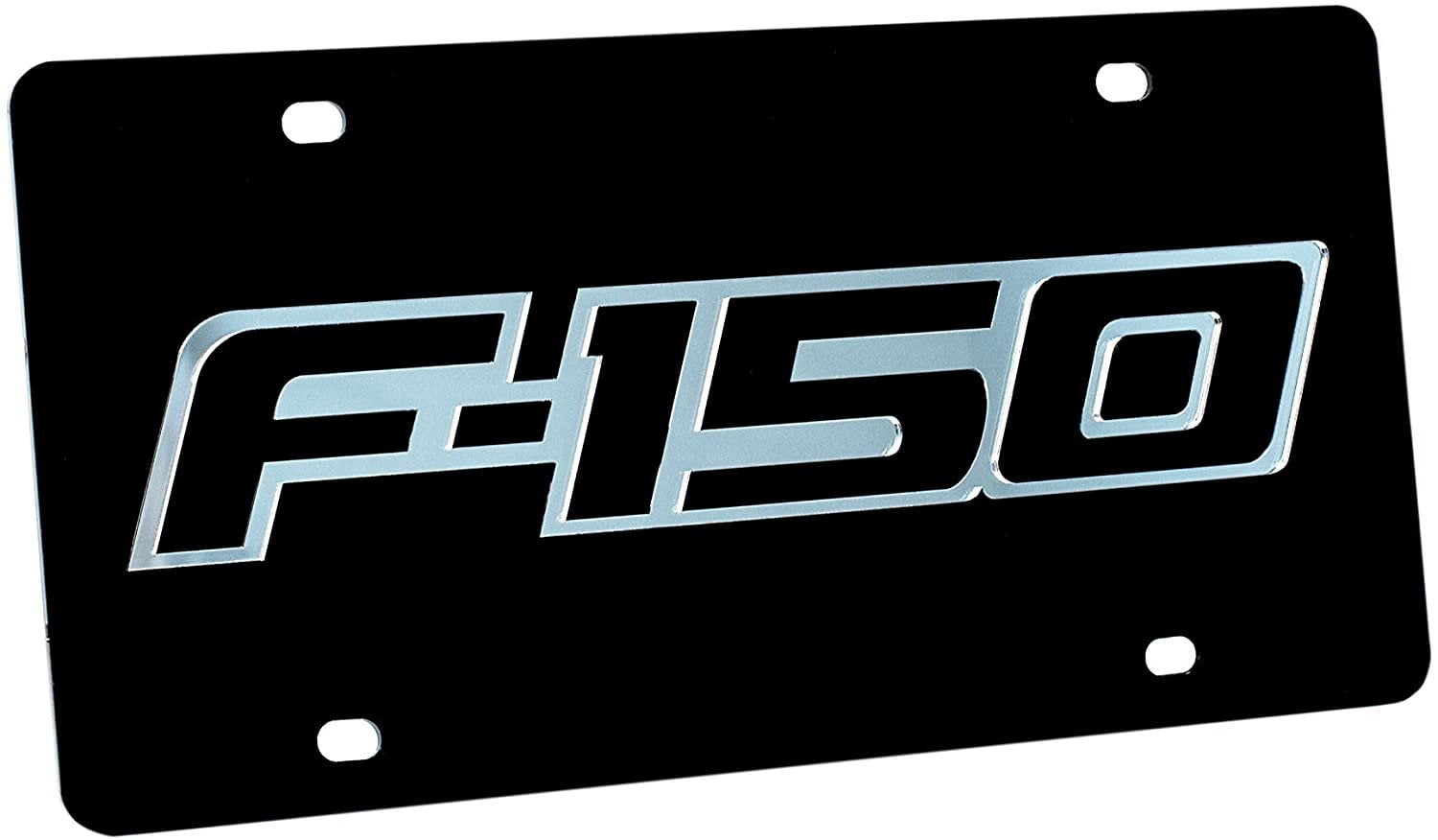 Ford F-150 License Plate - Black with Silver - Walmart.com