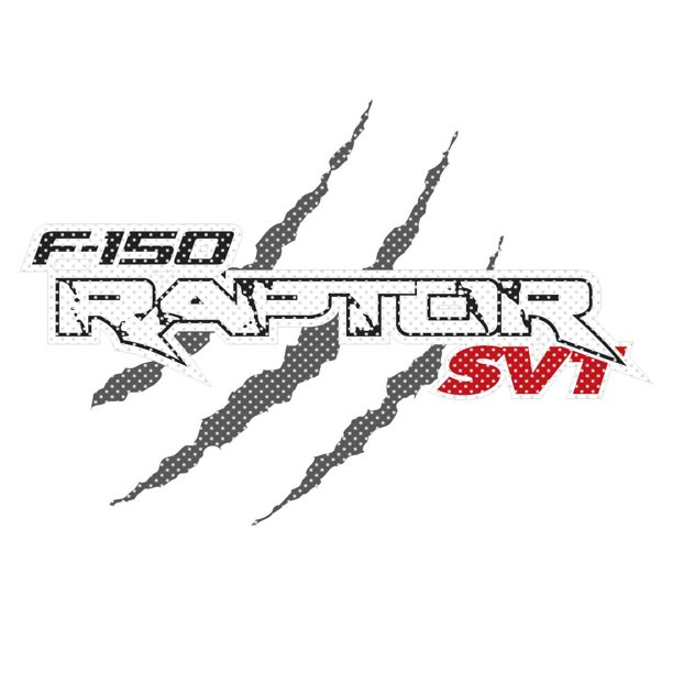 Ford F-150 Raptor Claw Marks 18" Perforated Unobstructed View 18" Vinyl ...