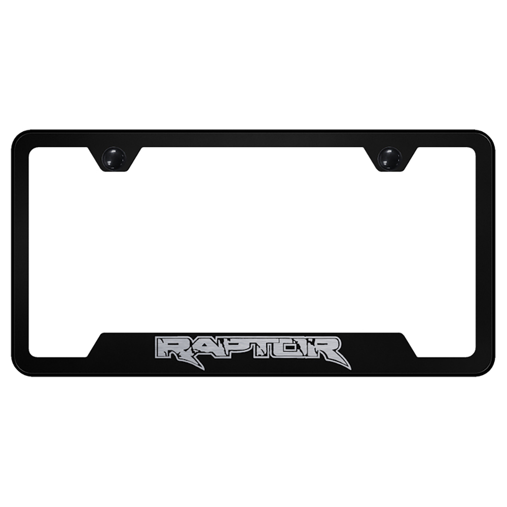 Ford F-150 Raptor License Plate Frame - Laser Etched Cut-Out Frame ...