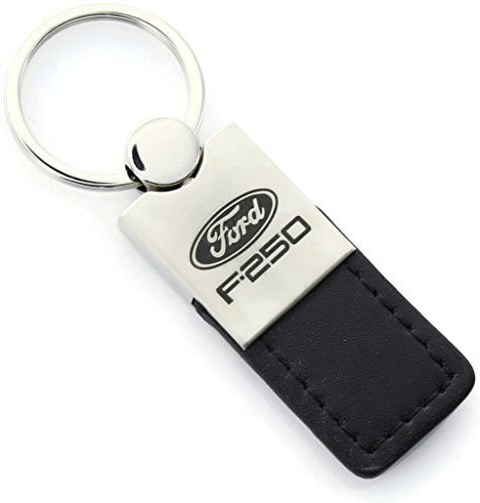 Ford F-250 Keychain & Keyring - Duo Premium Black Leather - Walmart.com