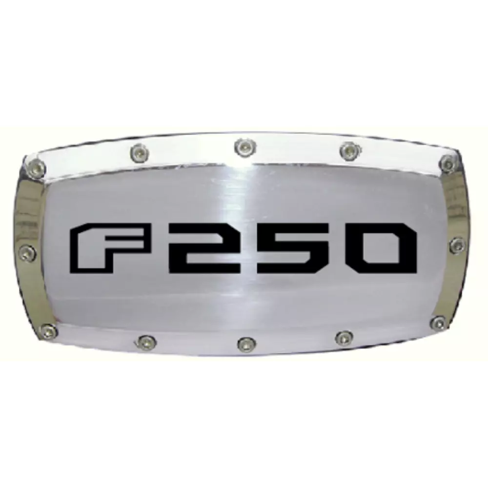 Ford F-250 Logo Polished-Billet Aluminum Tow Hitch Cover Plug Official ...