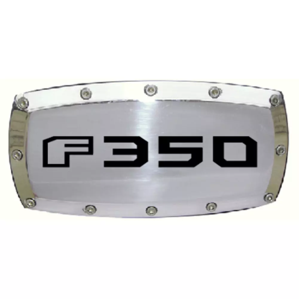 Ford F-350 Logo Polished-Billet Aluminum Tow Hitch Cover Plug Official ...