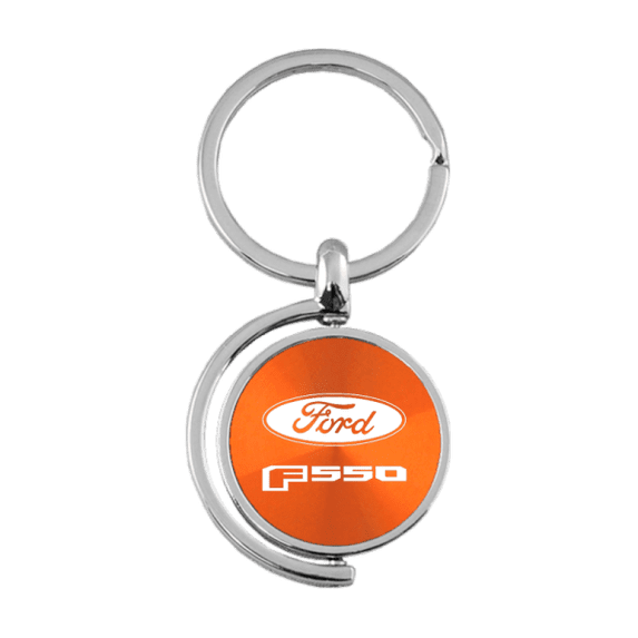 Ford F-550 Logo Orange Spinner Key Chain Fob Official Licensed ...