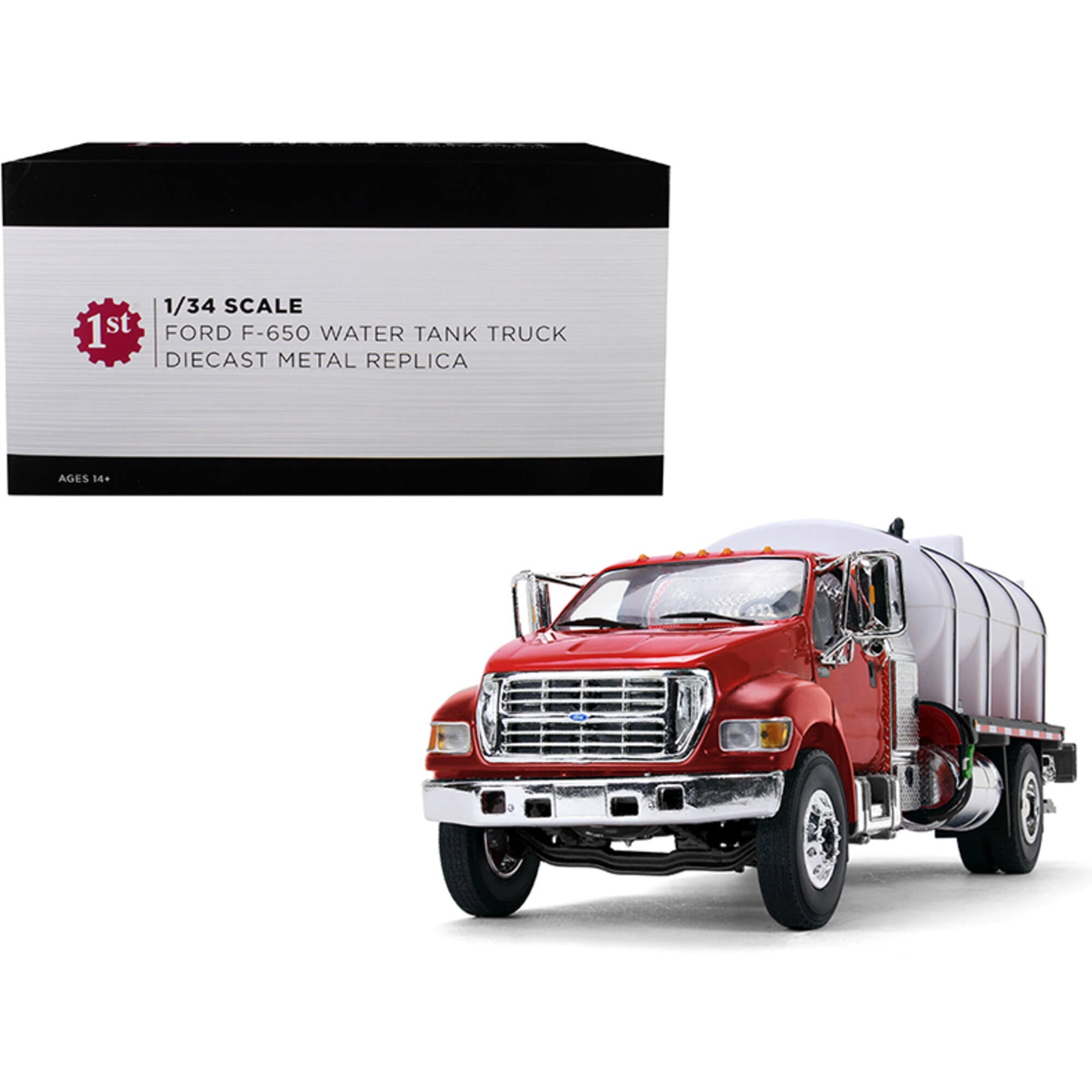 First Gear Ford F-650 Diecast Toy with Roto Molded Water Tank Truck ...