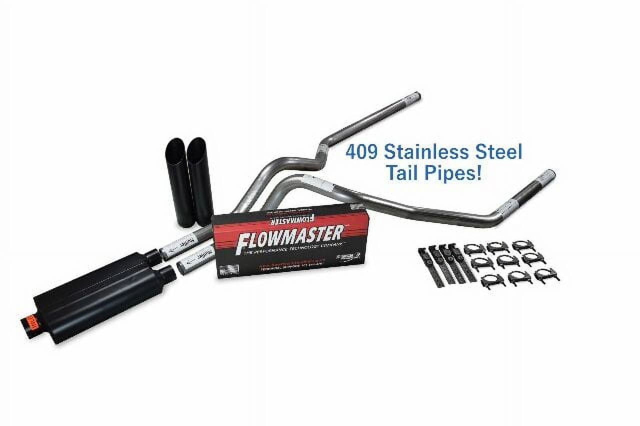 Ford F150 15-20 2.5" Stainless Dual Exhaust Kit Flowmaster 50 Black ...