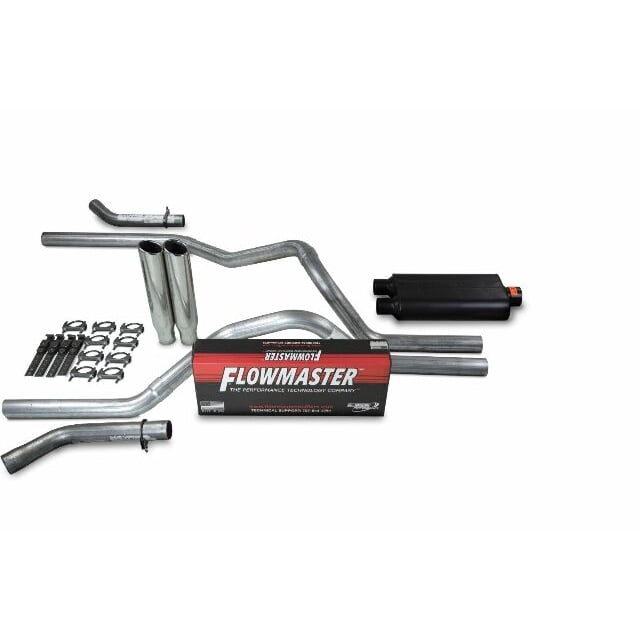 Ford F150 21-25 2.5" Dual Exhaust Kit Flowmaster 50 Series Clamp Tip Corner - Walmart.com