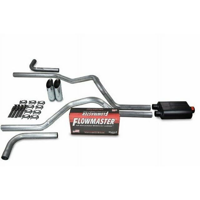 Ford F150 21-25 2.5" Dual Exhaust Kits Flowmaster Super 40 Slash Tip Side - Walmart.com
