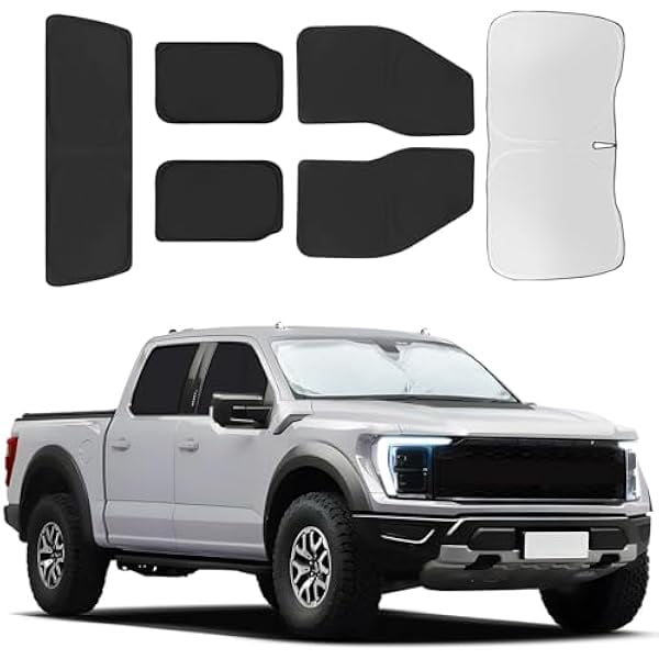 for Ford F150 4Door 2021-2025 Car Window Shades, 6pcs Privacy Sun Shade ...