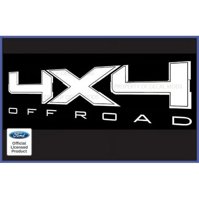 Ford F150 4x4 Off Road White Decals Stickers -CW (2009-2014) - Walmart.com