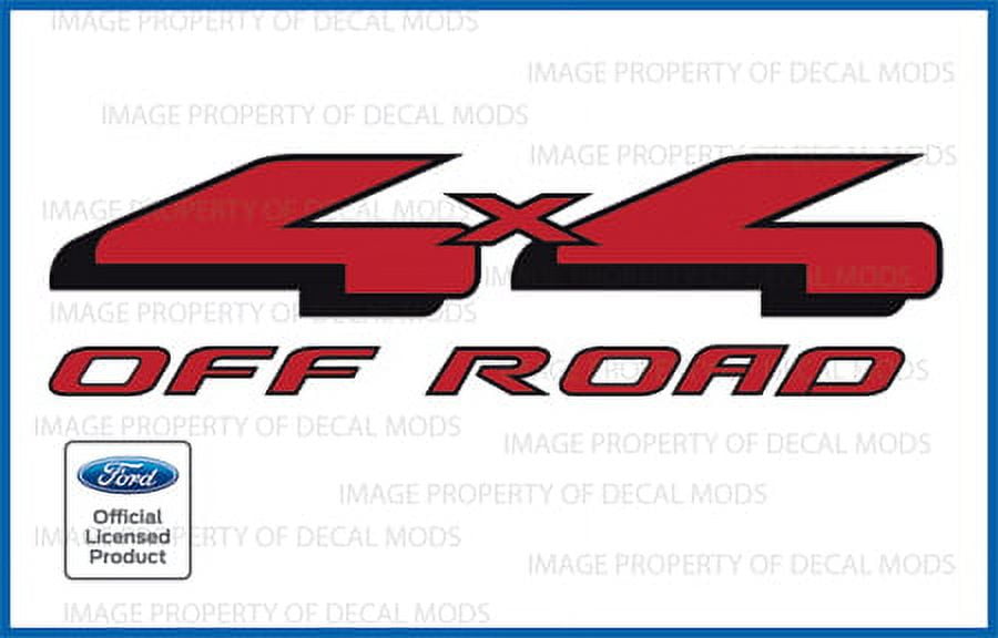 Ford F150 4x4 Offroad Red Decals Stickers - FR (1997-2008) | FH1E6 ...