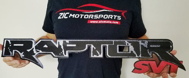 Ford F150 F-150 Raptor SVT Emblem Badge Heavy Duty Steel Metal Sign ...