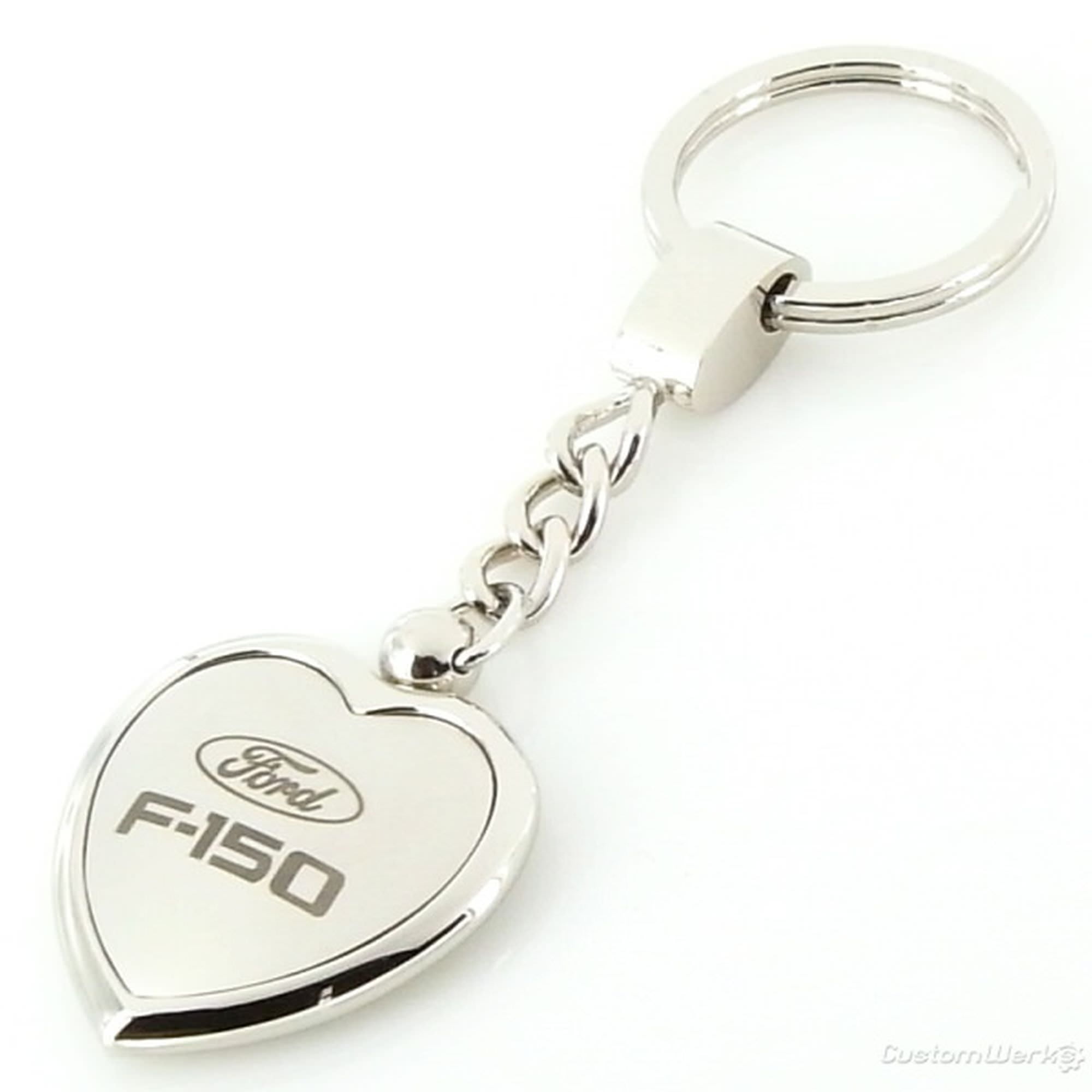 Ford F150 Heart Shape Keychain (Chrome) - Walmart.com