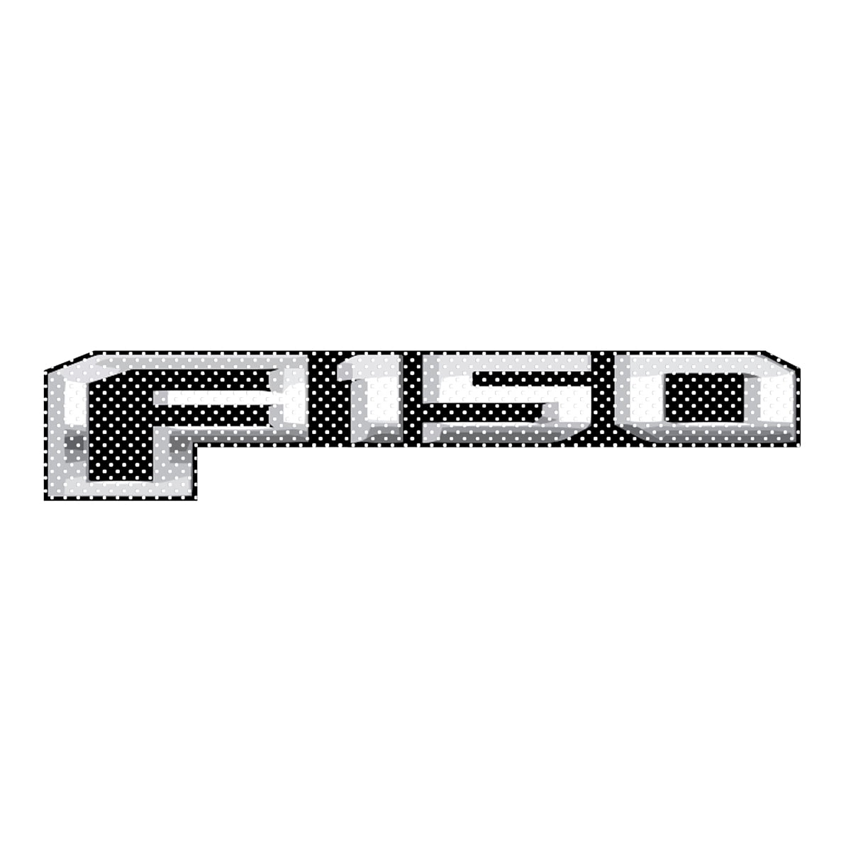 Ford F150 Perforated Unobstructed View 18" Vinyl Window Film Adhesive ...