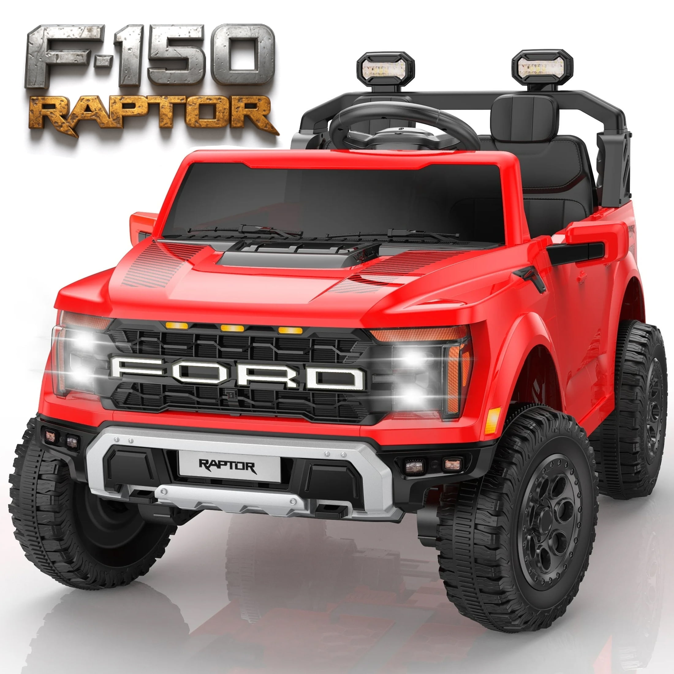 Ford F150 Raptor 24V Powered Ride on Cars for Kids, Extra large Real 2 ...