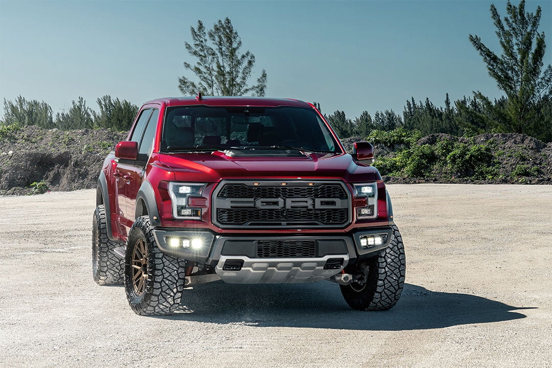 Ford F150 Raptor Red Truck SUV Vehicle Home Decor - 20x30 Inch Glossy ...