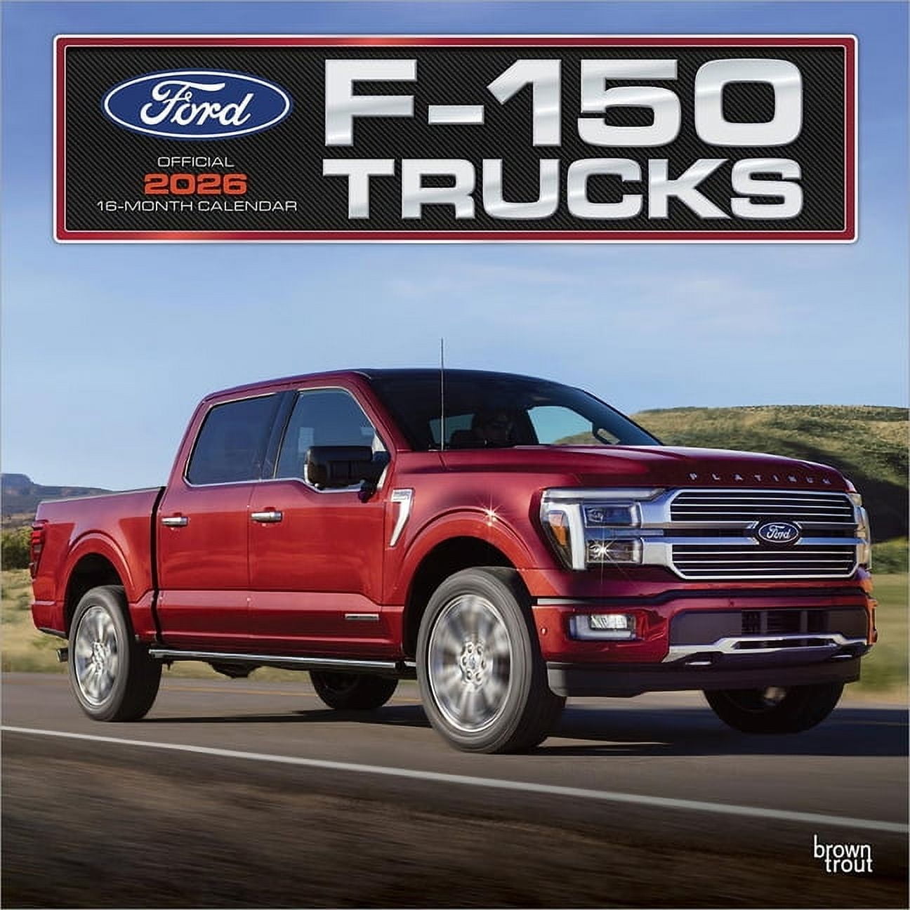 Ford F150 Trucks Official 2026 12 X 24 Inch (Hanging) Monthly Square ...