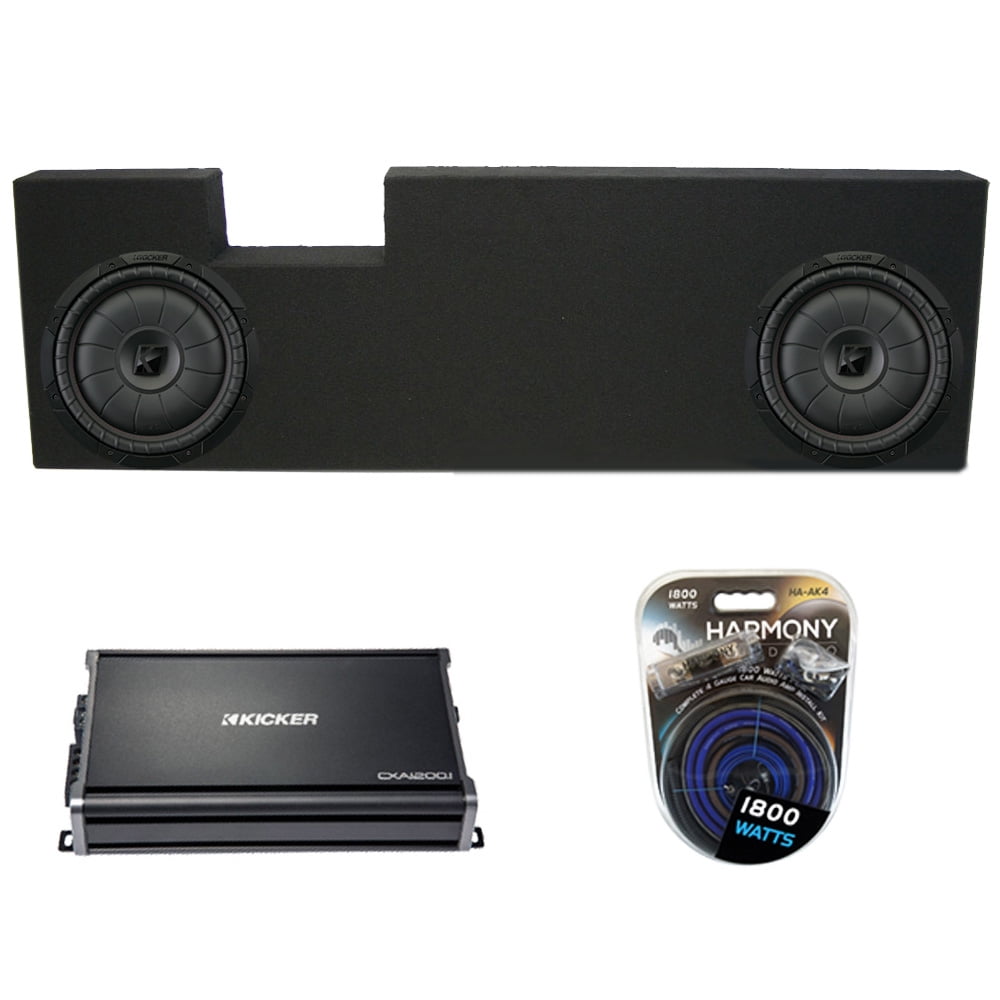 Ford F250 01-14 Crew Cab Kicker 43CVT124 12" Dual Sub Box W/CX1200.1 ...