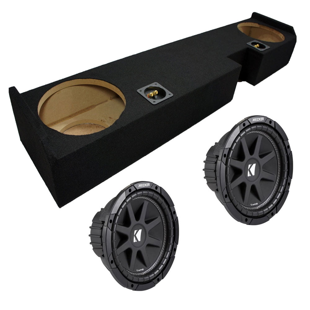 Ford F250 F350 01-12 Super Cab Truck Dual 10" Kicker C10 Sub Box ...