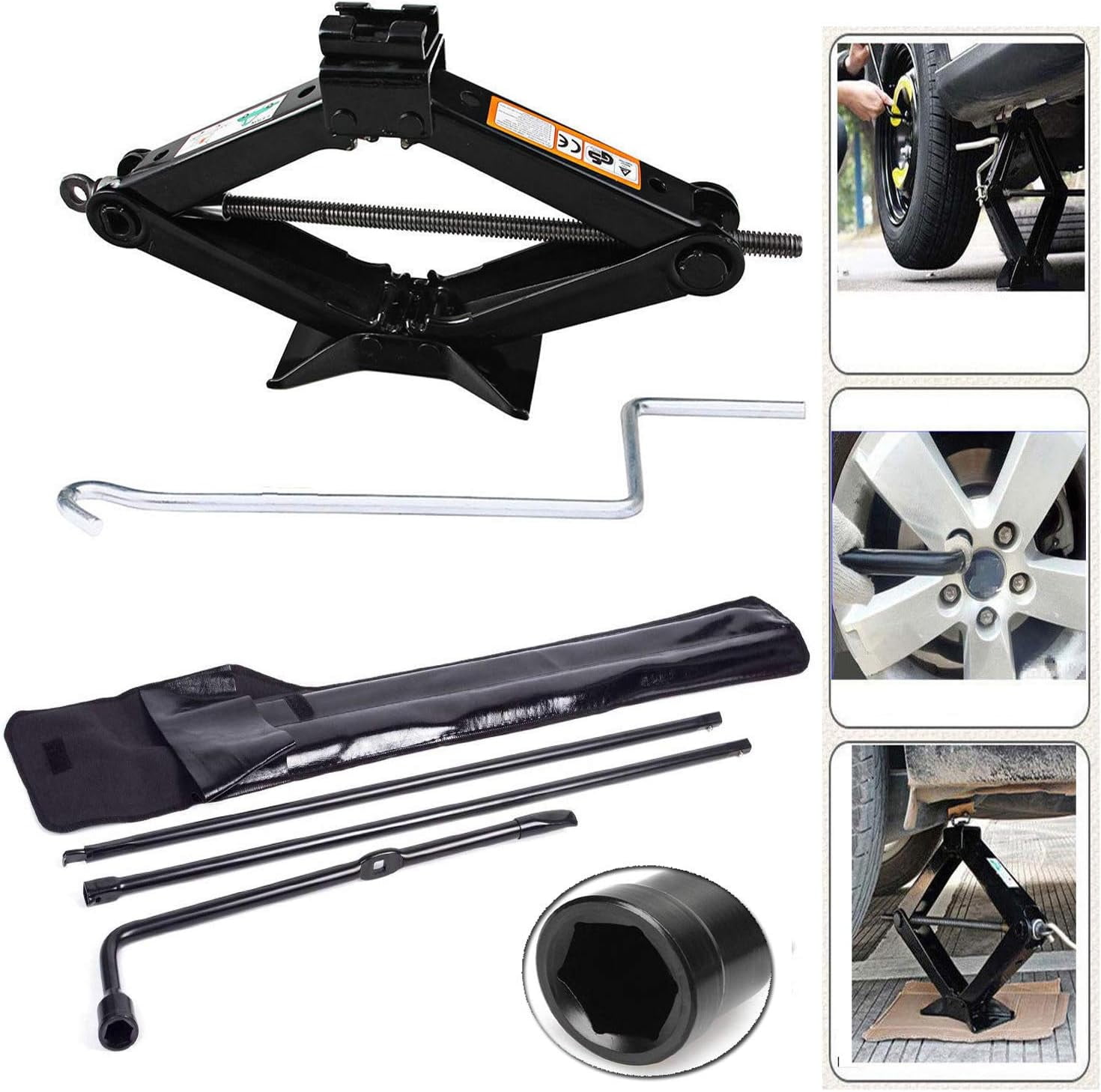 for Ford F250 F350 F450 F550 Spare Tire Lug Wrench Repair Tool Kit & 2 ...