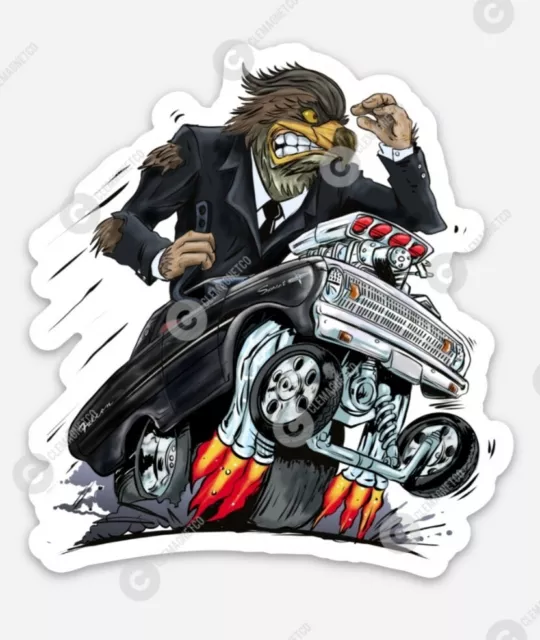 Ford Falcon Sticker - Ratfink Muscle Car Classic Rat Fink Hot Rod Race ...